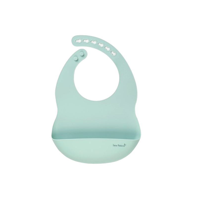 Babete de Silicone Verde Água - Babykids
